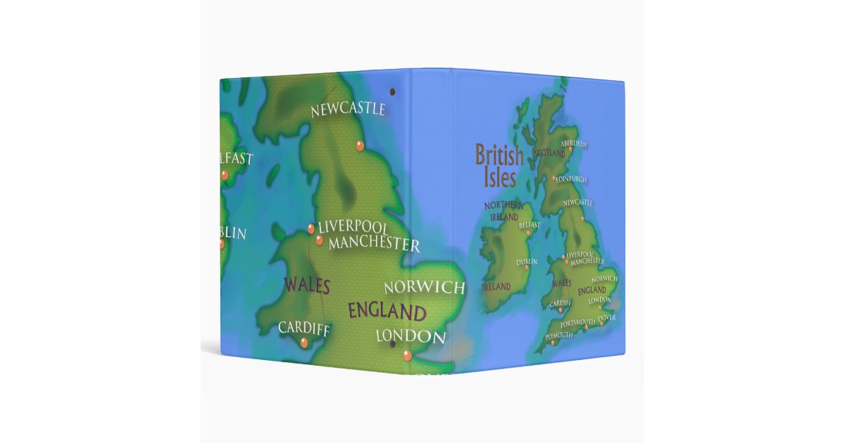 British Isles Binder | Zazzle