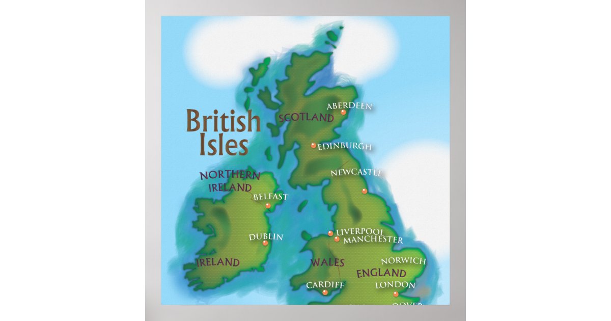 British Isles Poster | Zazzle