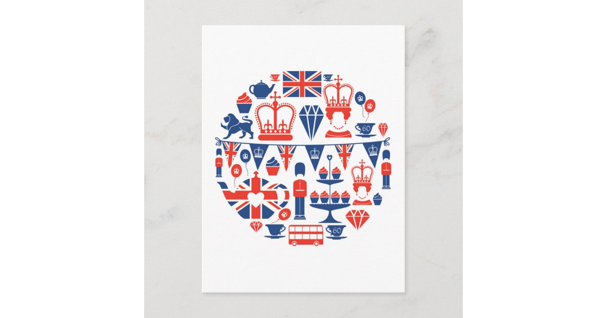British Jubilee Icons Postcard | Zazzle