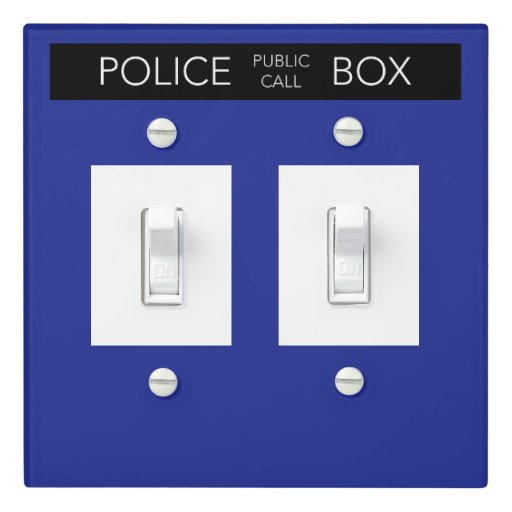 British Police Box Light Switch Light Switch Cover | Zazzle