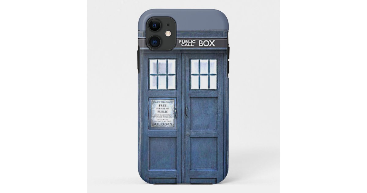 British Police Public Call Box Blue iPhone 5 Case | Zazzle