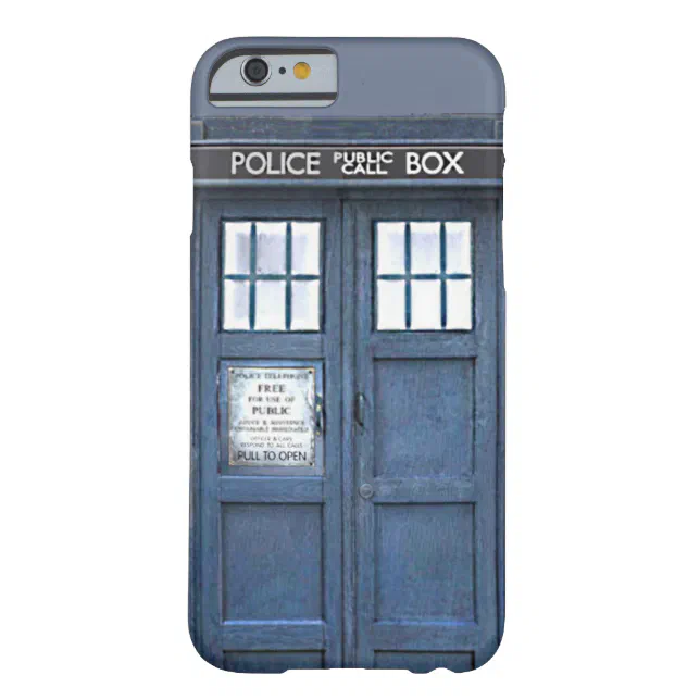 British Police Public Call Box Blue iPhone 6 case | Zazzle