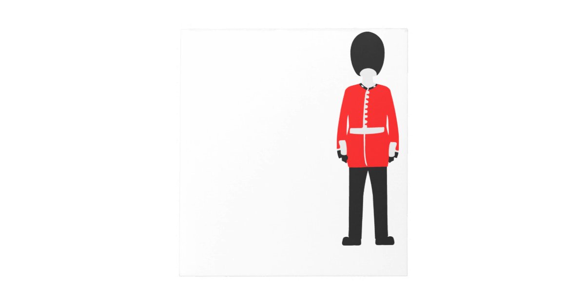 British Queen’s Guard Notepad | Zazzle