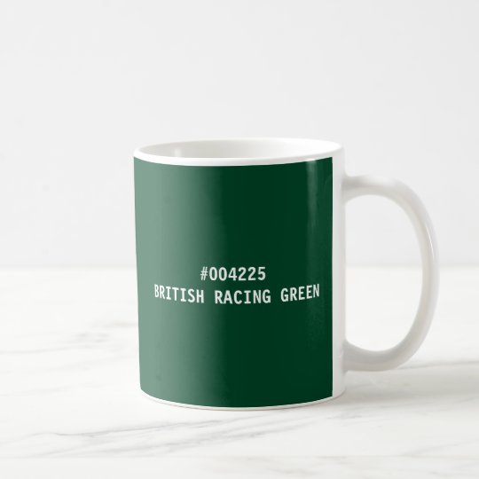British Racing Green Color hex Code Mug | Zazzle.com