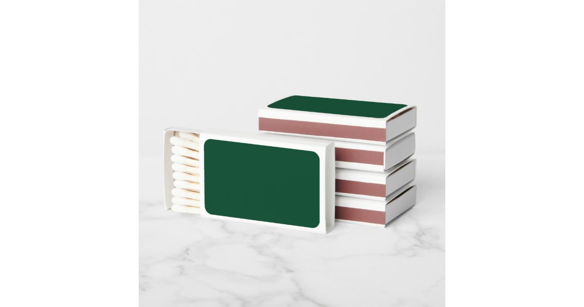British racing green (solid color) matchboxes | Zazzle
