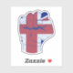 British Raised Fist Sticker | Zazzle