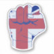 British Raised Fist Sticker | Zazzle