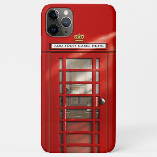 British Red Telephone Box Personalized Case-Mate iPhone Case | Zazzle.com