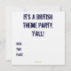 British Theme Party Invitation (Square) | Zazzle