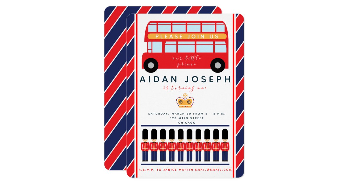 British Themed Invitation | Zazzle.com