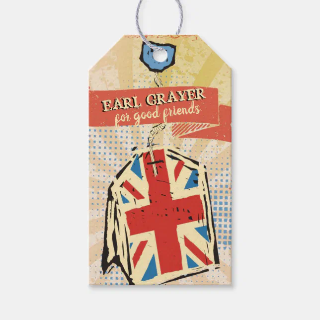 British UK teabag personalized tea blend to from Gift Tags | Zazzle