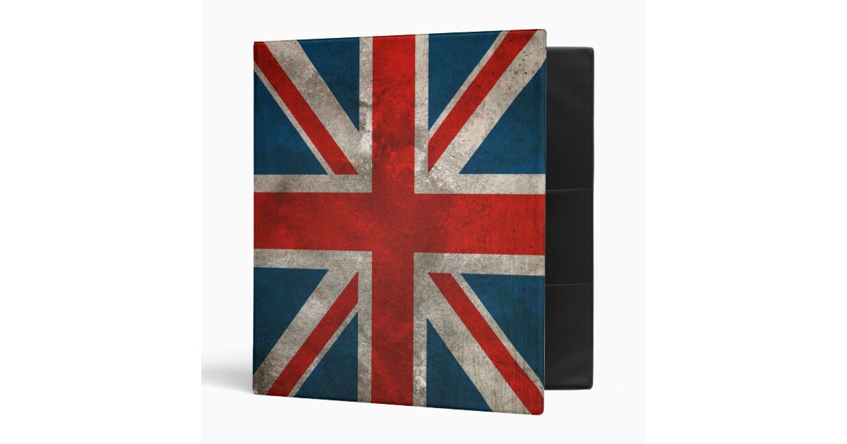 British Union Jack Flag Binder | Zazzle
