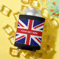 British Union Jack flag can coolers | Personalize | Zazzle