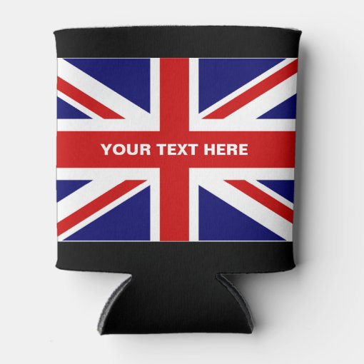 British Union Jack flag can coolers | Personalize | Zazzle