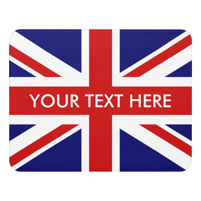 British Union Jack flag custom door room sign | Zazzle