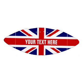 British Union Jack flag custom printed Football | Zazzle