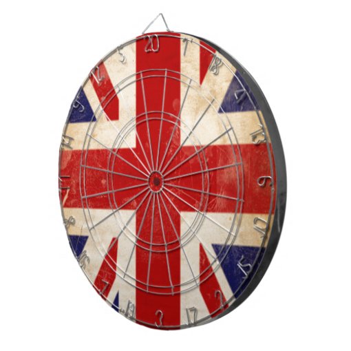 British Union Jack Flag Dart Board | Zazzle