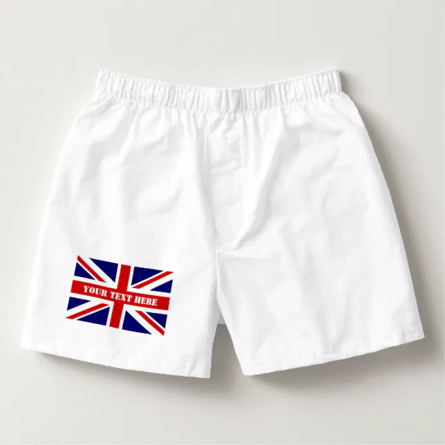 British Union Jack flag mens boxer short underwear | Zazzle