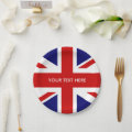 British Union Jack paper party plates | Zazzle