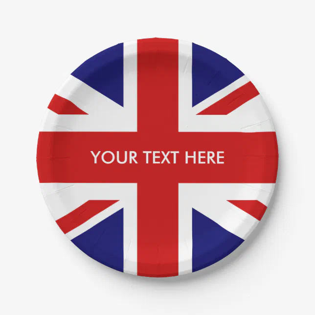 British Union Jack paper party plates | Zazzle