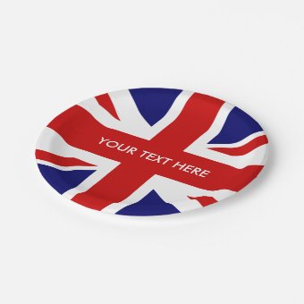British Union Jack paper party plates | Zazzle