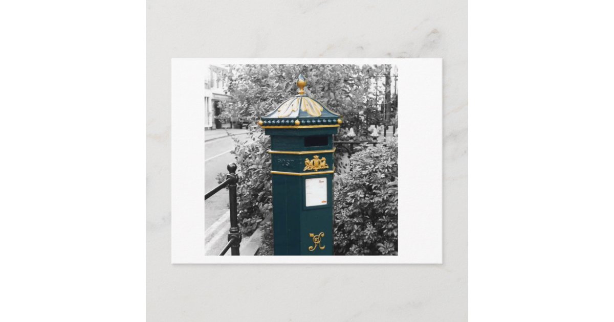 British Victorian pillar box - 1866 Postcard | Zazzle