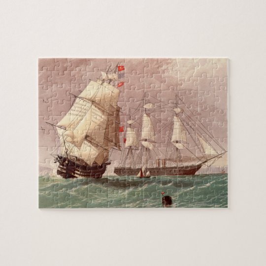 British warship HMS Warrior Jigsaw Puzzle | Zazzle.com