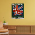 Britishers Enlist Today Poster | Zazzle