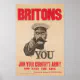 Britons Lord Kitchener Wants You WWI Propaganda Poster | Zazzle