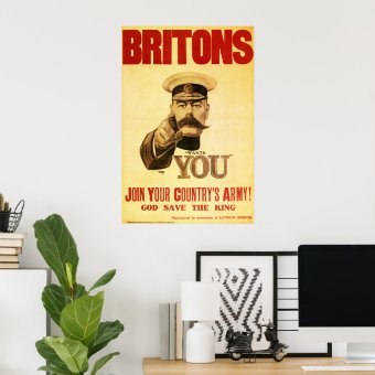 Britons Wants You, Lord kitchener Poster | Zazzle
