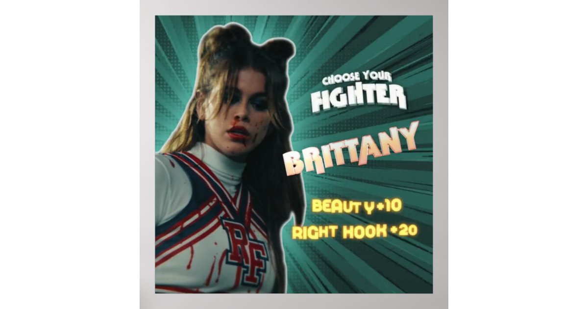 Brittany | Bottoms Movie | Kaia Gerber Poster | Zazzle