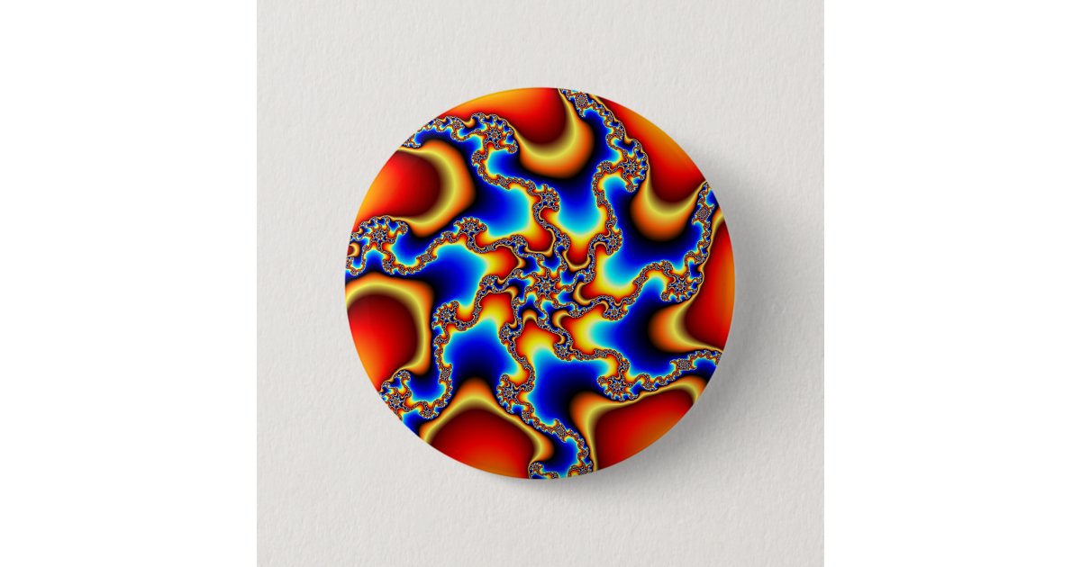 Brittle - Fractal Button | Zazzle