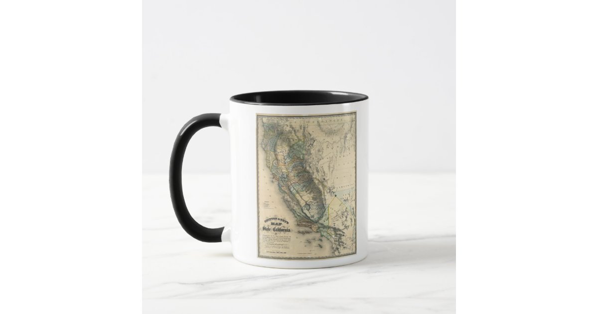 Britton and Rey's Map of California Mug | Zazzle