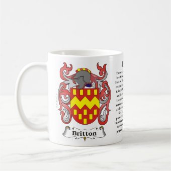 Britton Family Coat of Arms mug | Zazzle