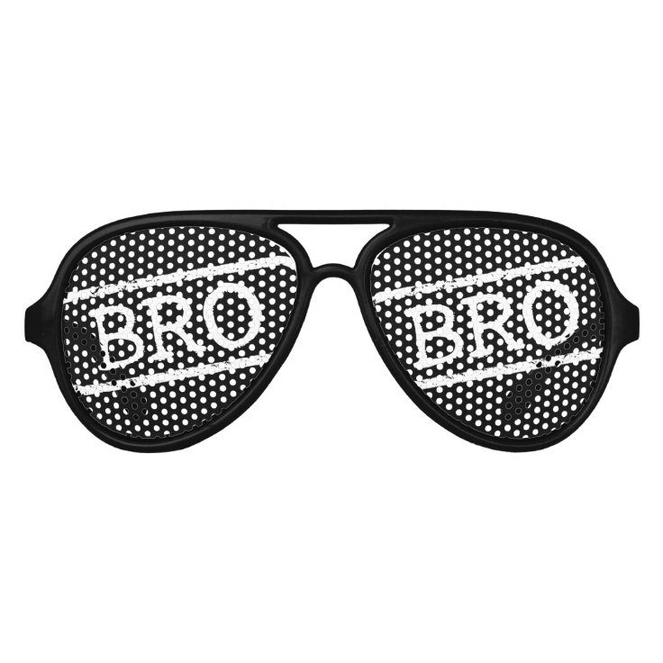 "BRO" AVIATOR SUNGLASSES | Zazzle