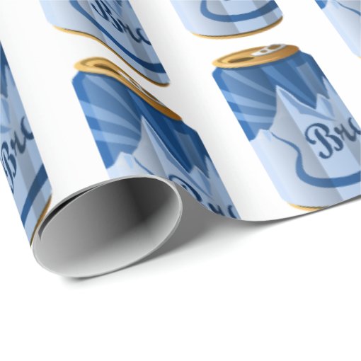 Bro Beer Men's Wrapping Paper | Zazzle
