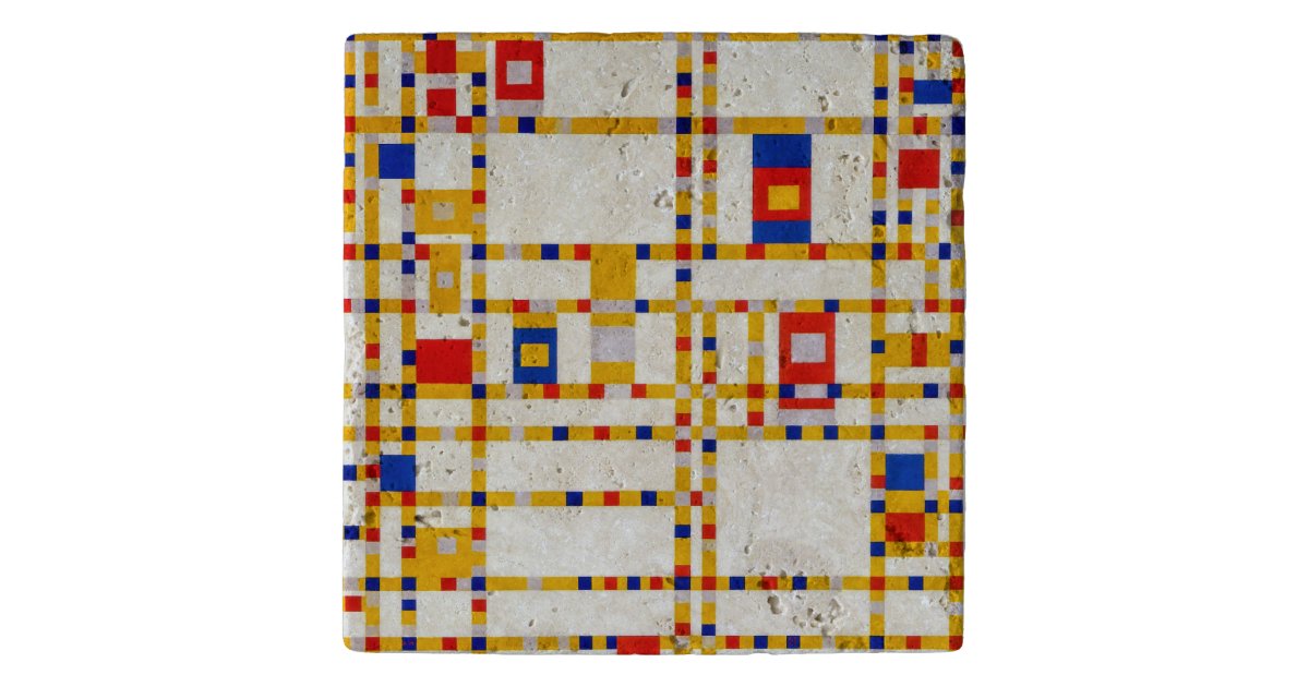 Broadway Boogie Woogie | Piet Mondrian | Trivet | Zazzle