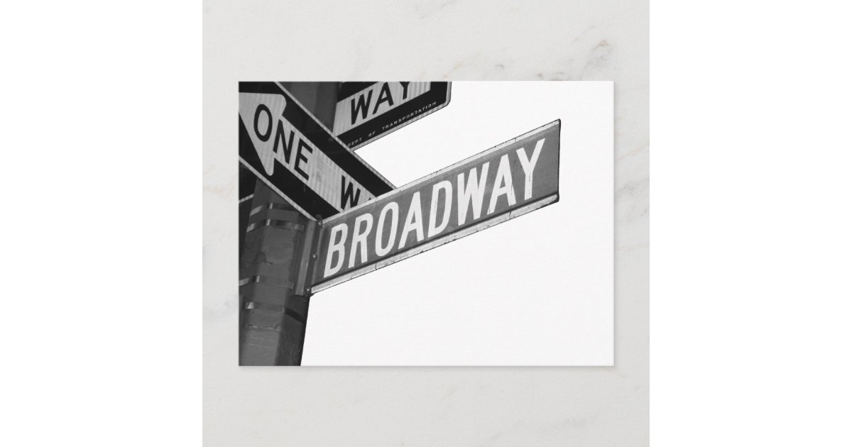 Broadway Sign Postcard | Zazzle
