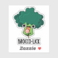 Brocco lick Funny Veggie Broccoli Pun Sticker | Zazzle