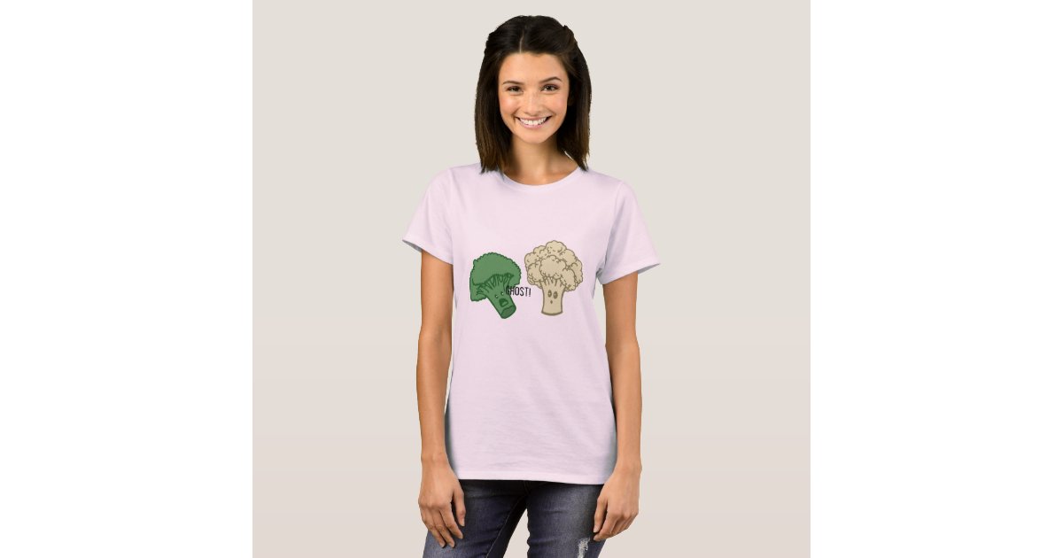 Broccoli and Cauliflower Ghost Shirt | Zazzle