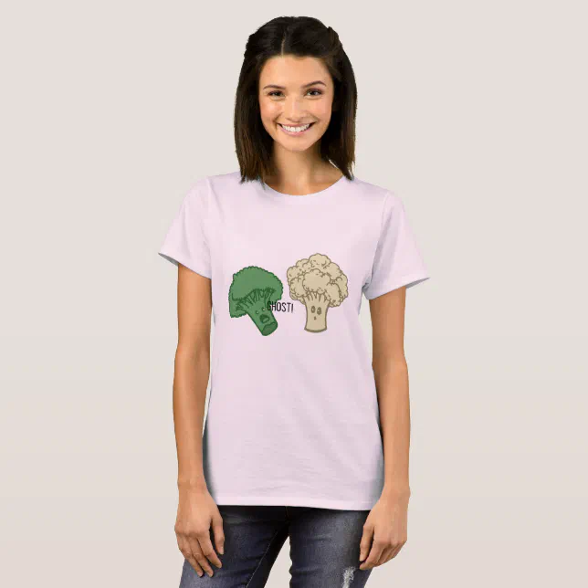 Broccoli and Cauliflower Ghost Shirt | Zazzle