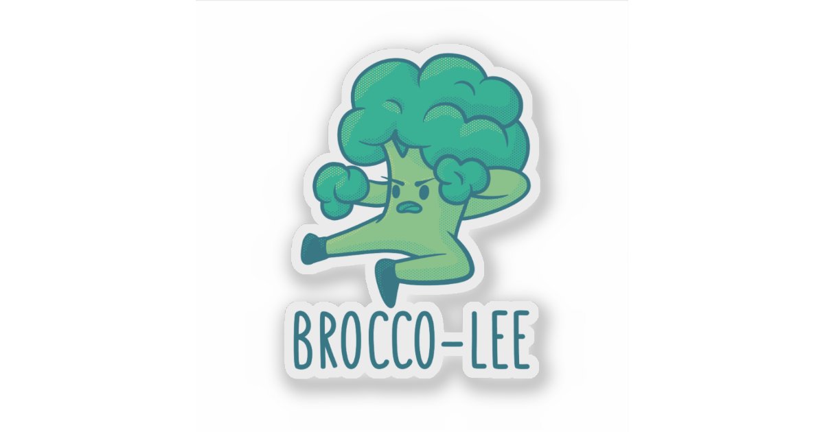 Broccoli Brocco-Lee Sticker | Zazzle