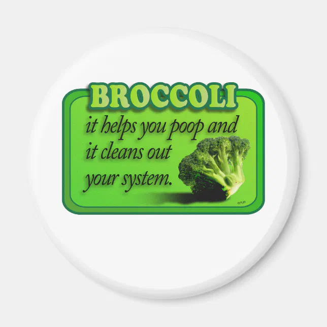 broccoli copy magnet | Zazzle