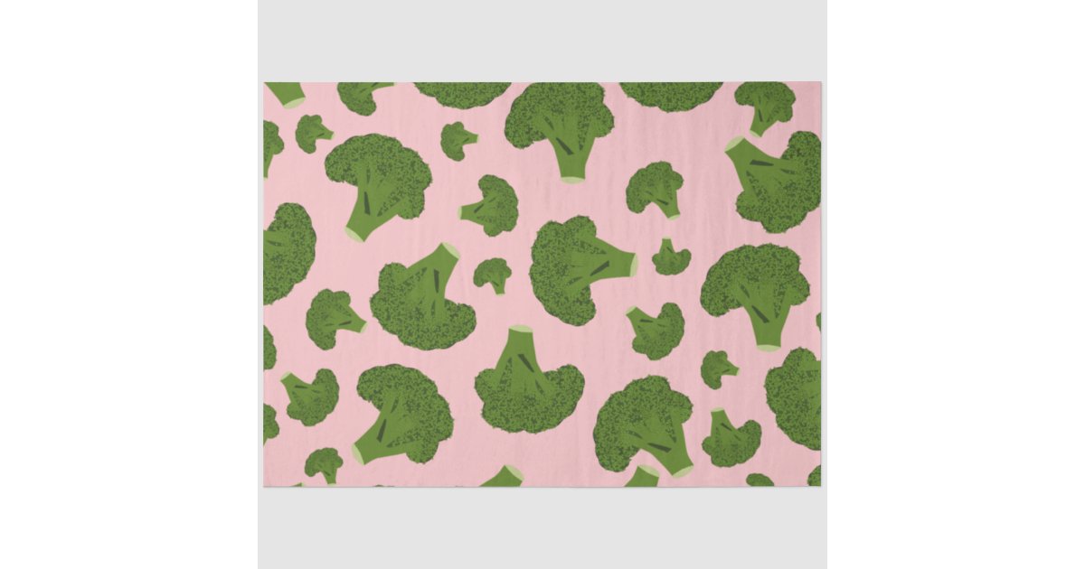 Broccoli Pattern Tissue Paper | Zazzle