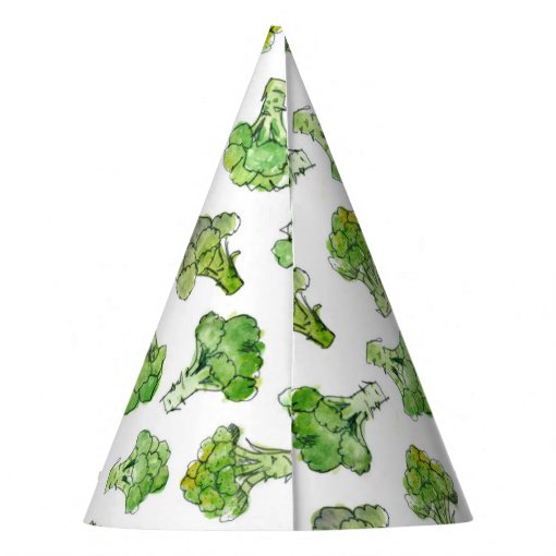 broccoli - scattered party hat | Zazzle