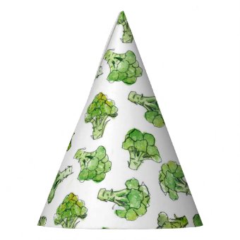 broccoli - scattered party hat | Zazzle