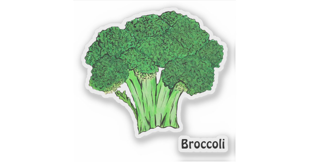Broccoli Sticker | Zazzle