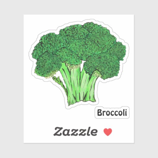 Broccoli Sticker | Zazzle