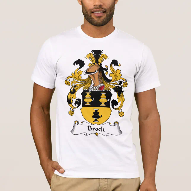 Brock Family Crest T-Shirt | Zazzle