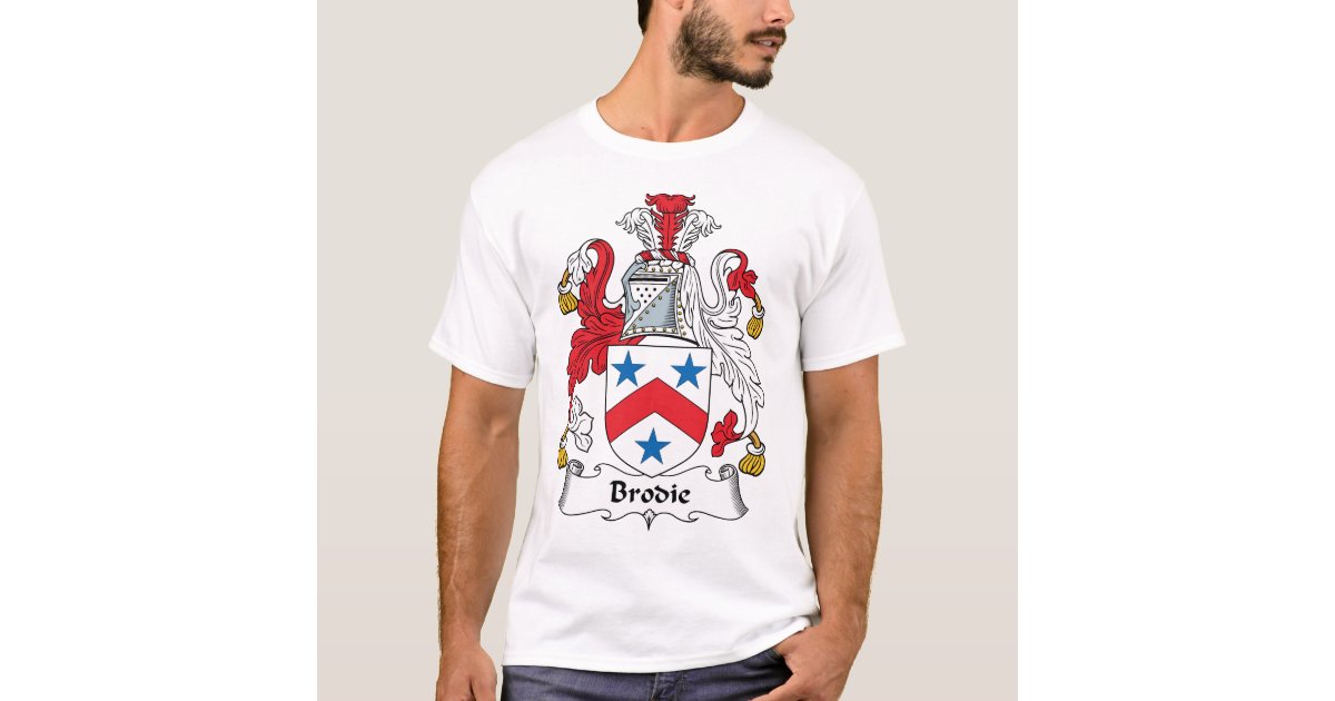Brodie Family Crest T-Shirt | Zazzle